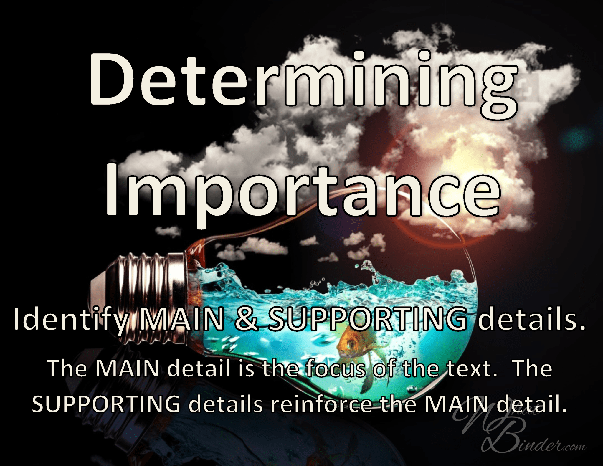 Focusing on Literacy Skills: Determining Importance – What Binder Education